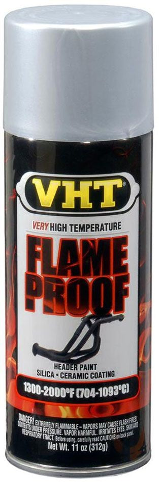 SP106 VHT FLAME PROOF HEADER PAINT - FLAT SILVER — Performance Parts Plus