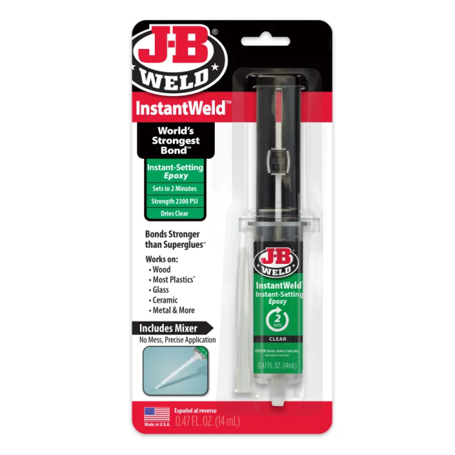 J-B Weld 14 ml InstantWeld Syringe — Performance Parts Plus