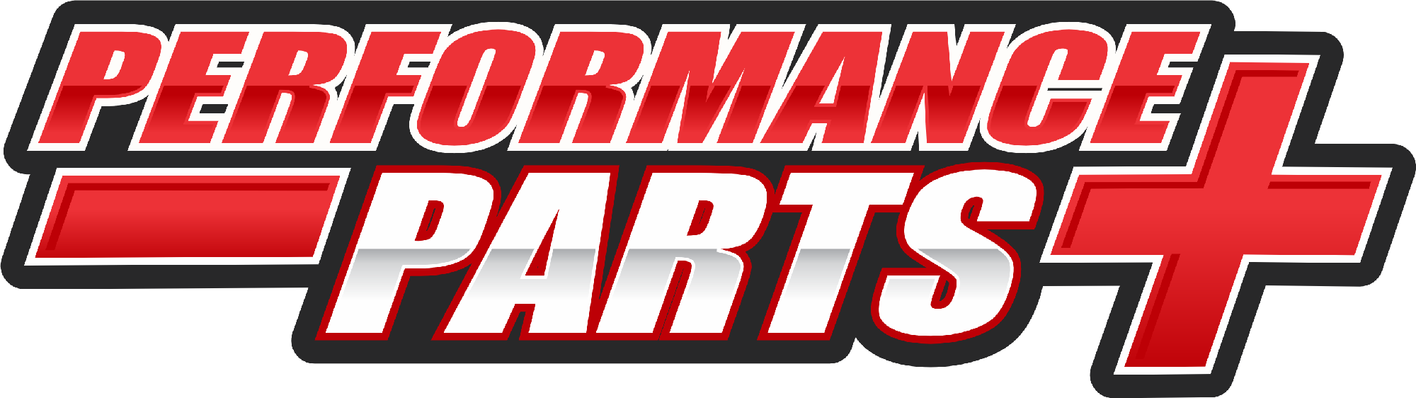 PERFORMANCE PARTS PLUS STICKER - LARGE - RED — Performance Parts Plus