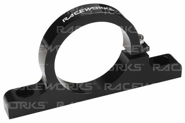 ALY-076BK RACEWORKS 50mm BLACK SINGLE FILTER BRACKET — Performance Parts Plus