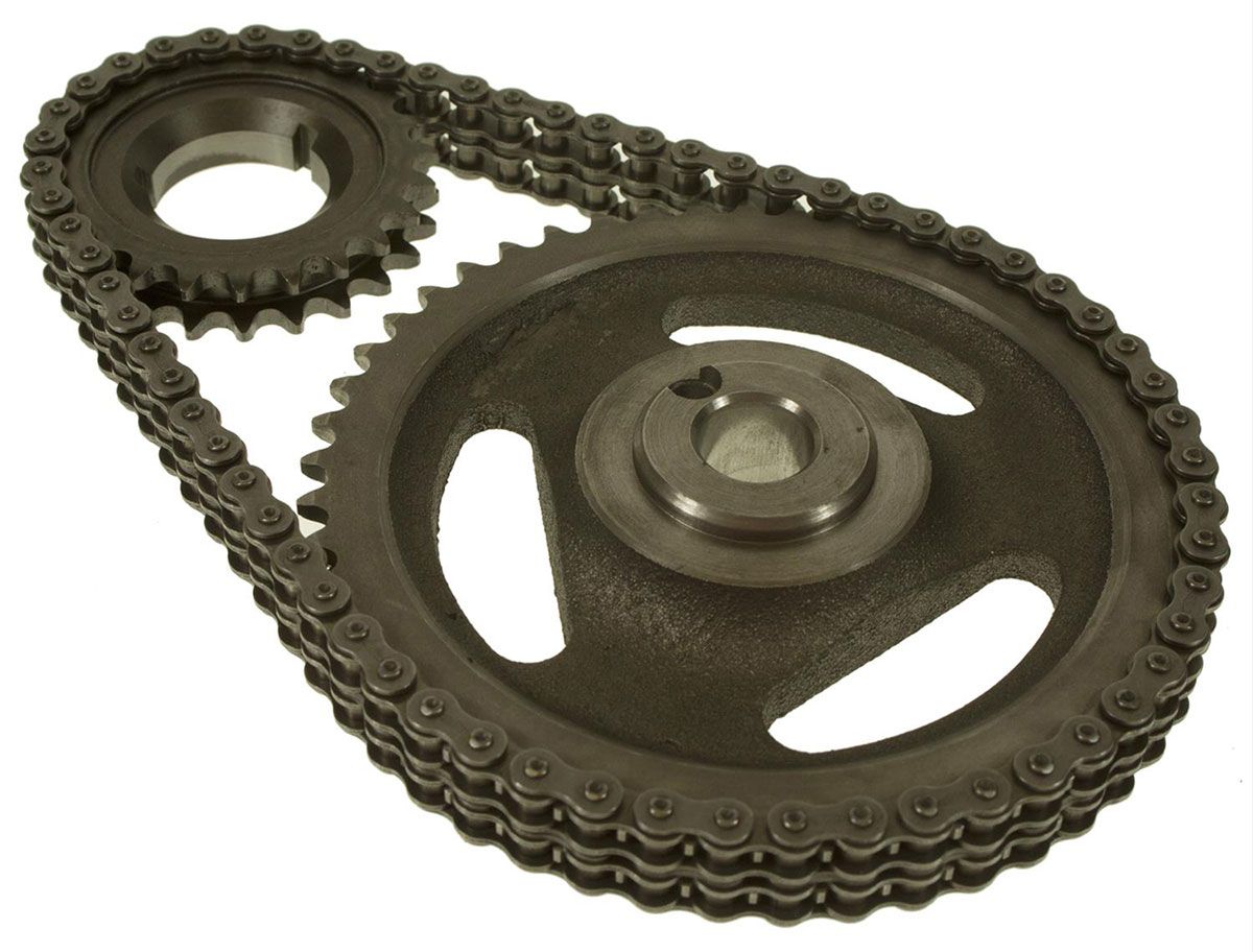 ME40204 Double Row Timing Chain Set .220" Chain Suit Ford FE 390-428 ...