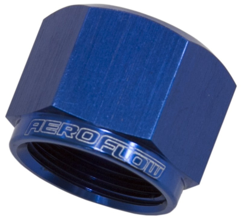 AN FLARE CAP -8AN BLUE — Performance Parts Plus
