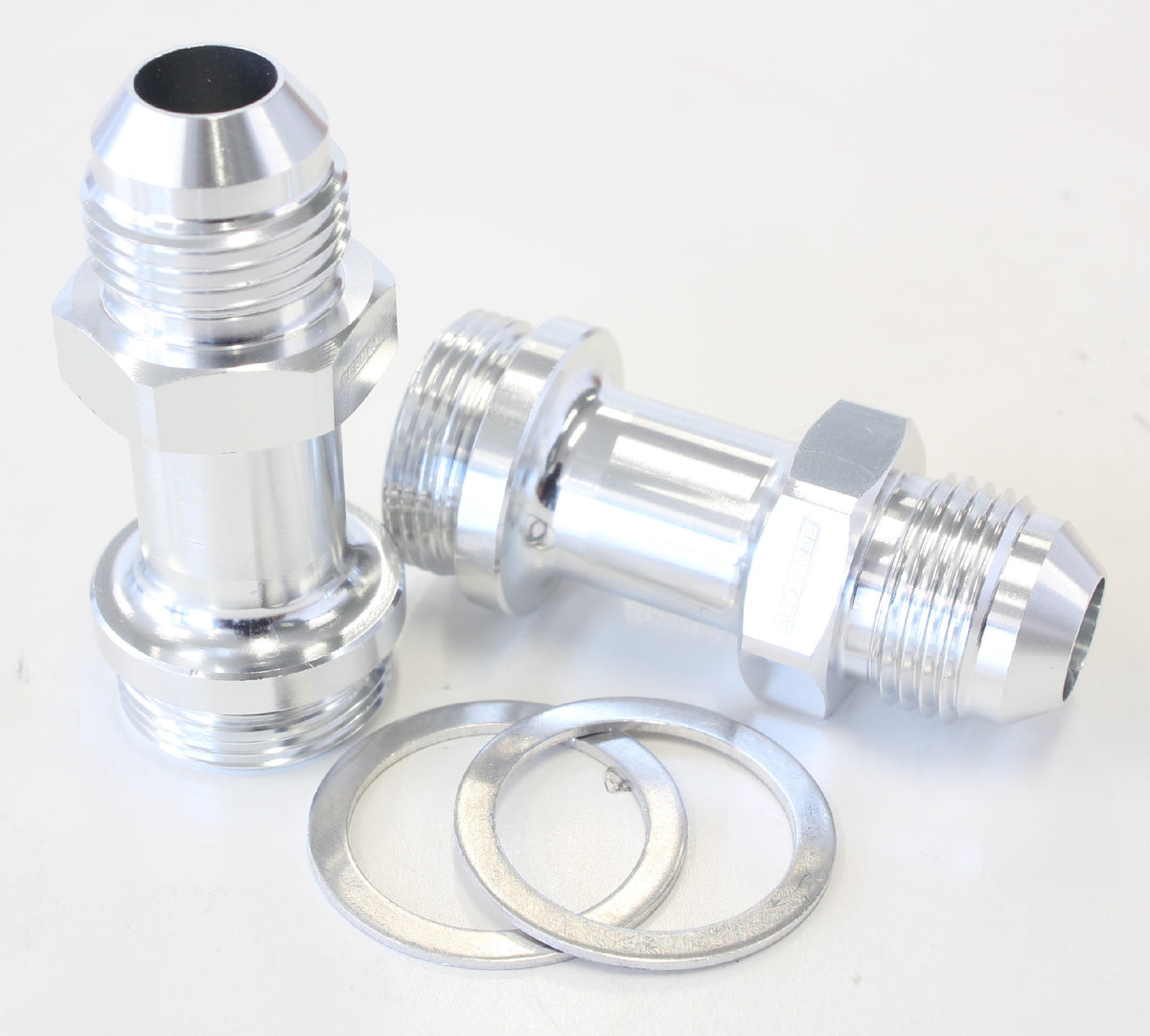 AF700-06-LS CARBURETOR ADAPTER - MALE 7/8" TO -6AN 1-3/4" SILVER FINISH ...