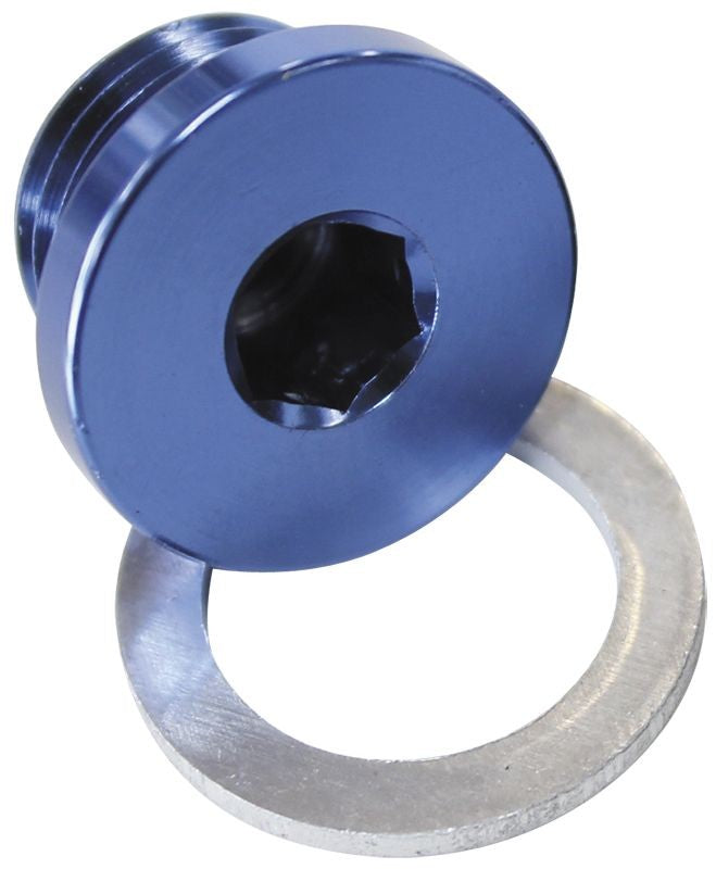 Metric Port Plug M10 x 1.25 Blue Finish. — Performance Parts Plus