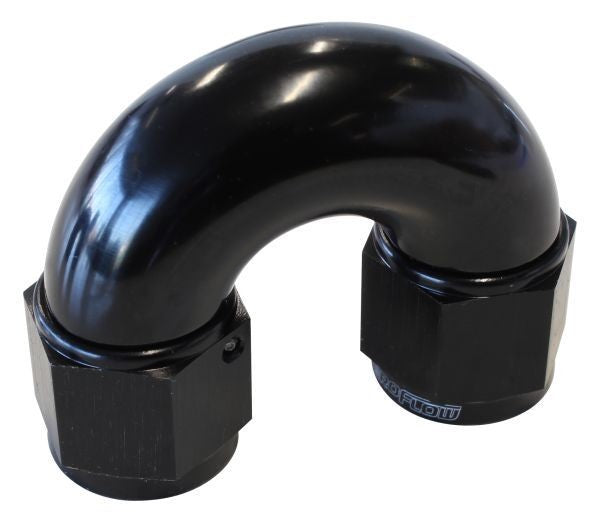 180° FULL FLOW COUPLER -10AN BLACK — Performance Parts Plus