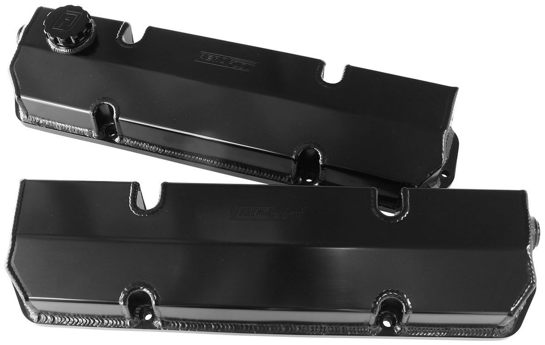 AF77-5005BLK FABRICATED VALVE COVERS BLACK SUIT LATE HOLDEN V8 ...
