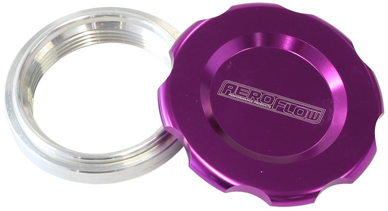 LOW PROFILE BILLET ALUMINIUM FILLER CAP & BUNG - 2" WELD-ON BUNG WITH ...