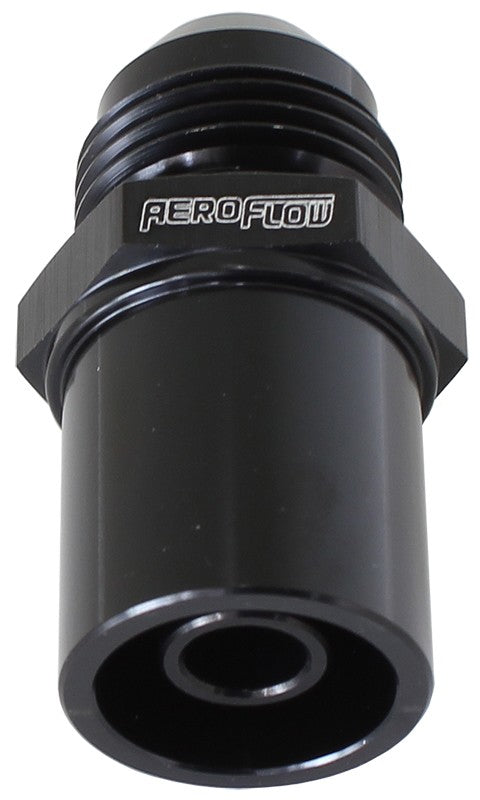 AF708-08FBLK PRESS-IN FRONT VALVE COVER BREATHER ADAPTER -8AN BLACK ...