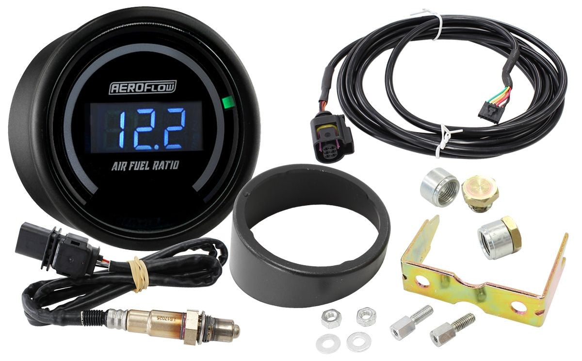 AF49-7500 AIR FUEL RATIO GAUGE KIT DIGITAL WIDE BAND AFR SENSOR ...