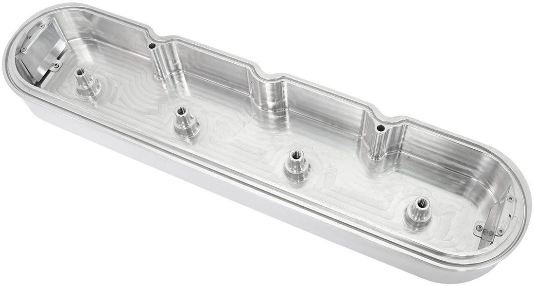 AF77-5010 GM LS BILLET VALVE COVER SET, RAW FINISH WITH AEROFLOW LOGO ...