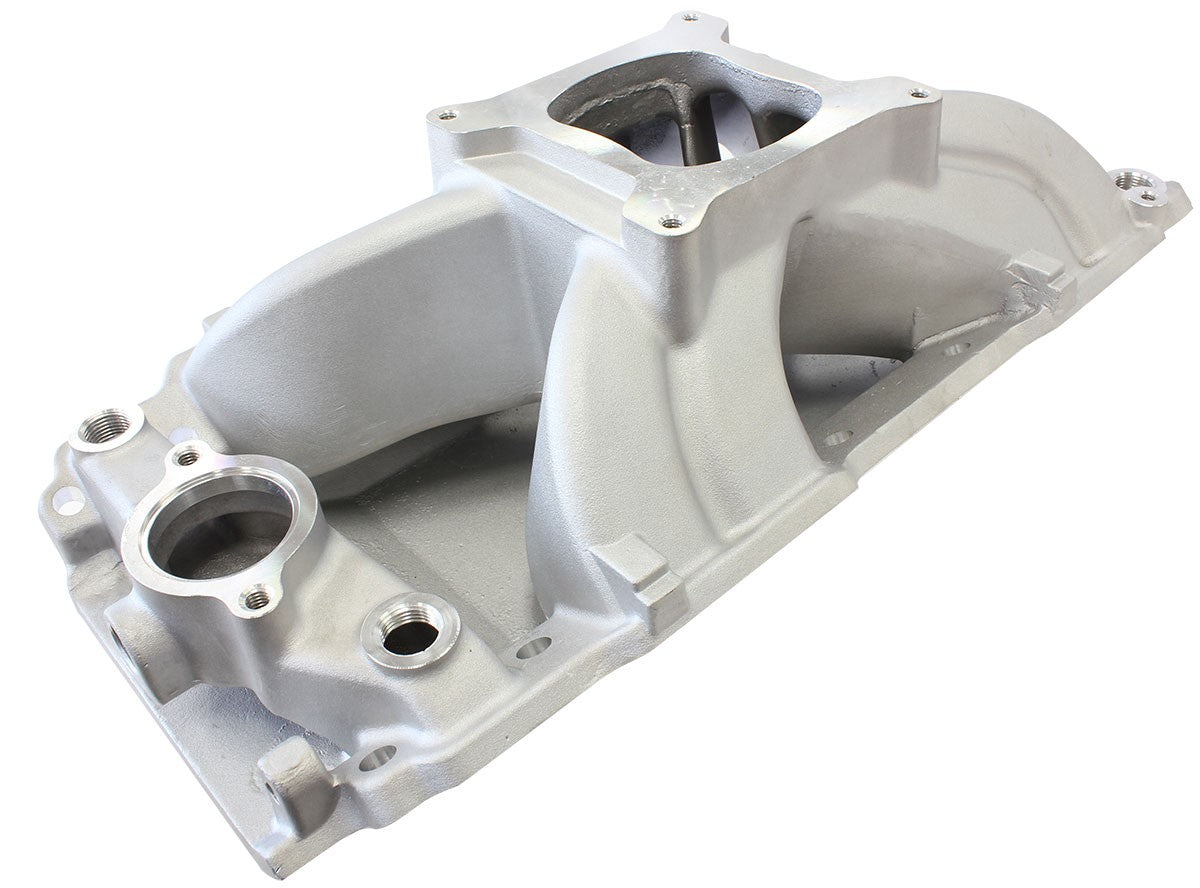 AF6010-1002 BB CHEV HI RISE SINGLE PLANE INTAKE MANIFOLD, NATURAL ...