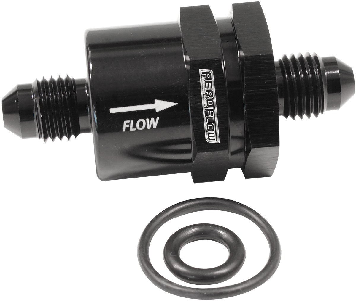 INLINE CHECK VALVE -4AN BLACK — Performance Parts Plus
