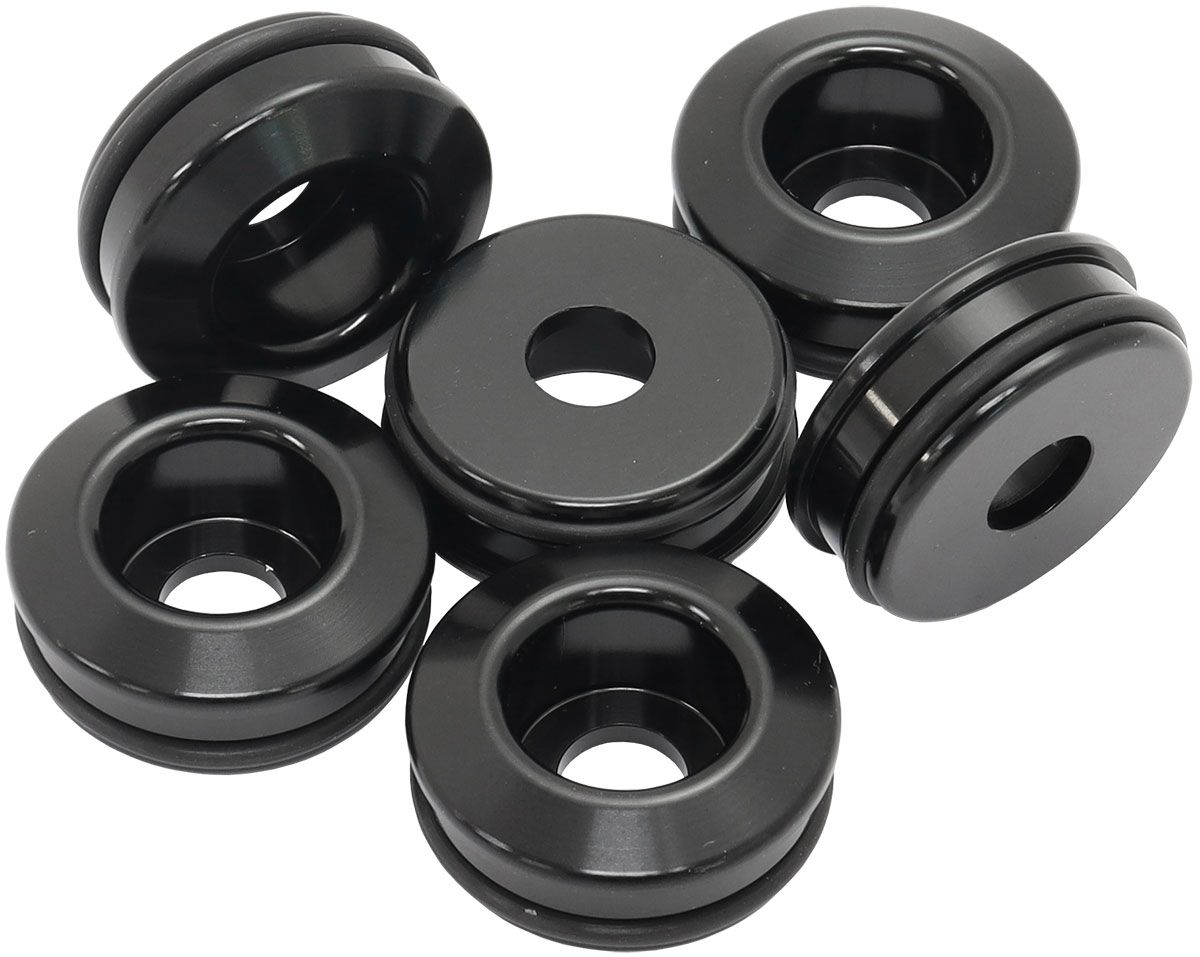 Nissan RB25 Fuel Injector Insert Adapters - Black, Suit Nissan RB25 Wi ...