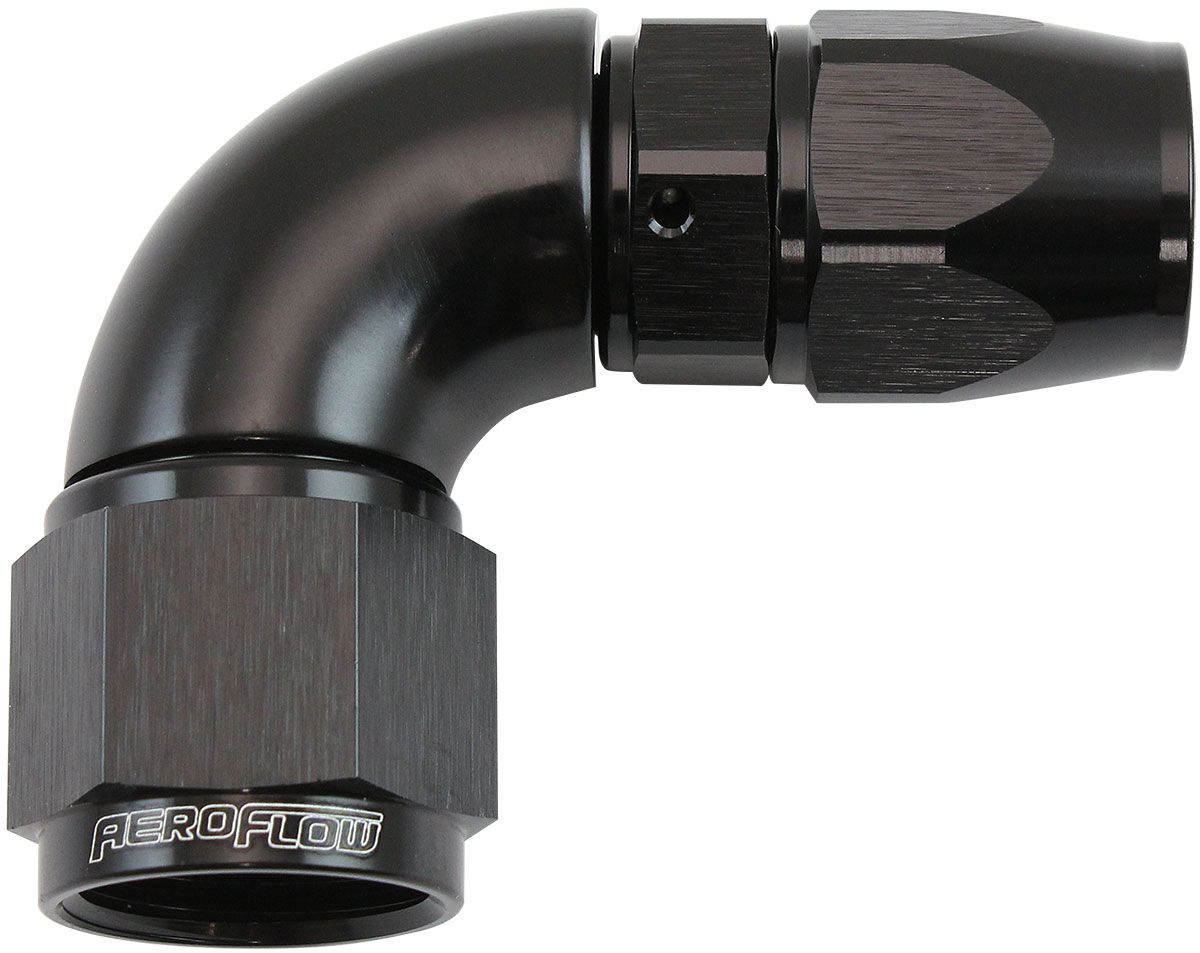 Aeroflow 200 Series Teflon Style One Piece 90 Degree Stepped Hose End ...