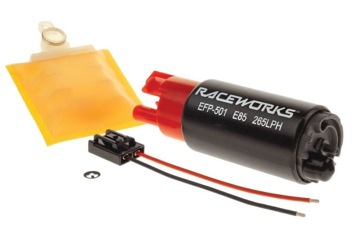 EFP-501 RACEWORKS 265lph @ 4 Bar FUEL PUMP – E85 SAFE — Performance ...