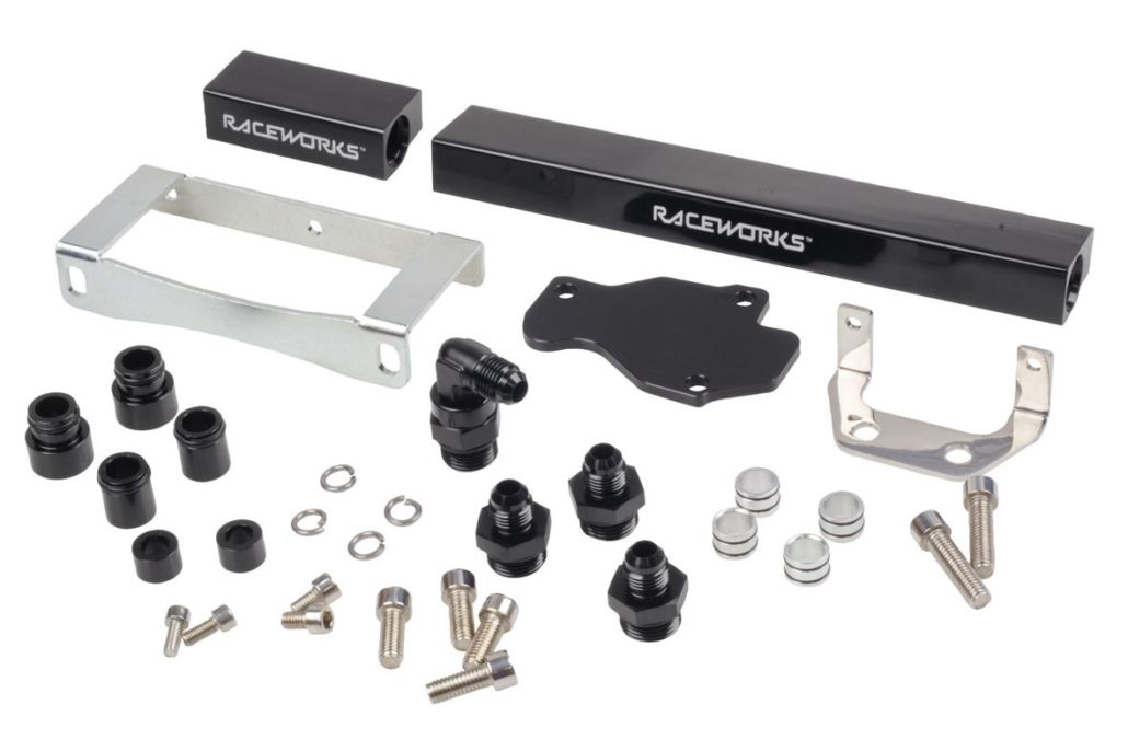 ALY-020BK RACEWORKS FUEL RAIL KIT SUIT MAZDA RX7 SERIES 6/7/8 13BT — Performance Parts Plus