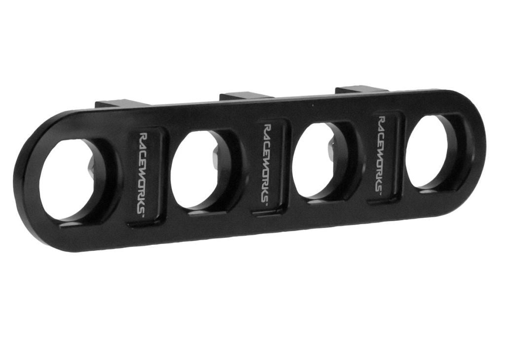 RWF-838-04BK RACEWORKS 4-WAY BULKHEAD PLATE — Performance Parts Plus