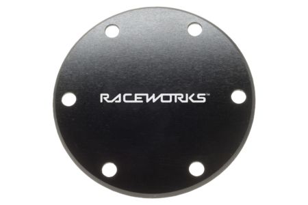 VPR-198BK RACEWORKS STEERING WHEEL CENTRE BLANK PLATE - BLACK — Performance Parts Plus