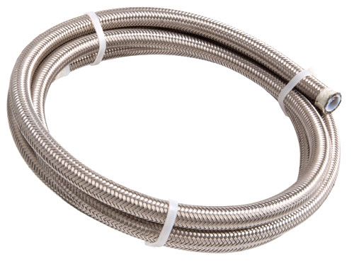 200 SERIES PTFE (Teflon®) STAINLESS STEEL BRAIDED HOSE -3AN 1 METRE LE ...